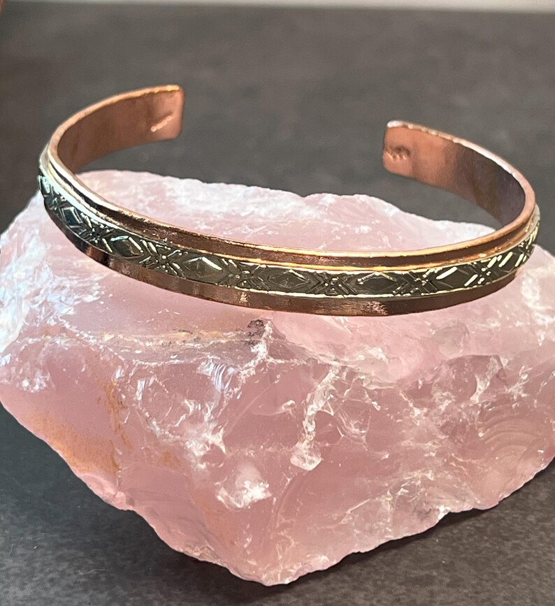 Men's Copper Bracelet, Copper Cuff Bracelet, Adjustable Copper Jewelry, Gift for Him, Father's ...