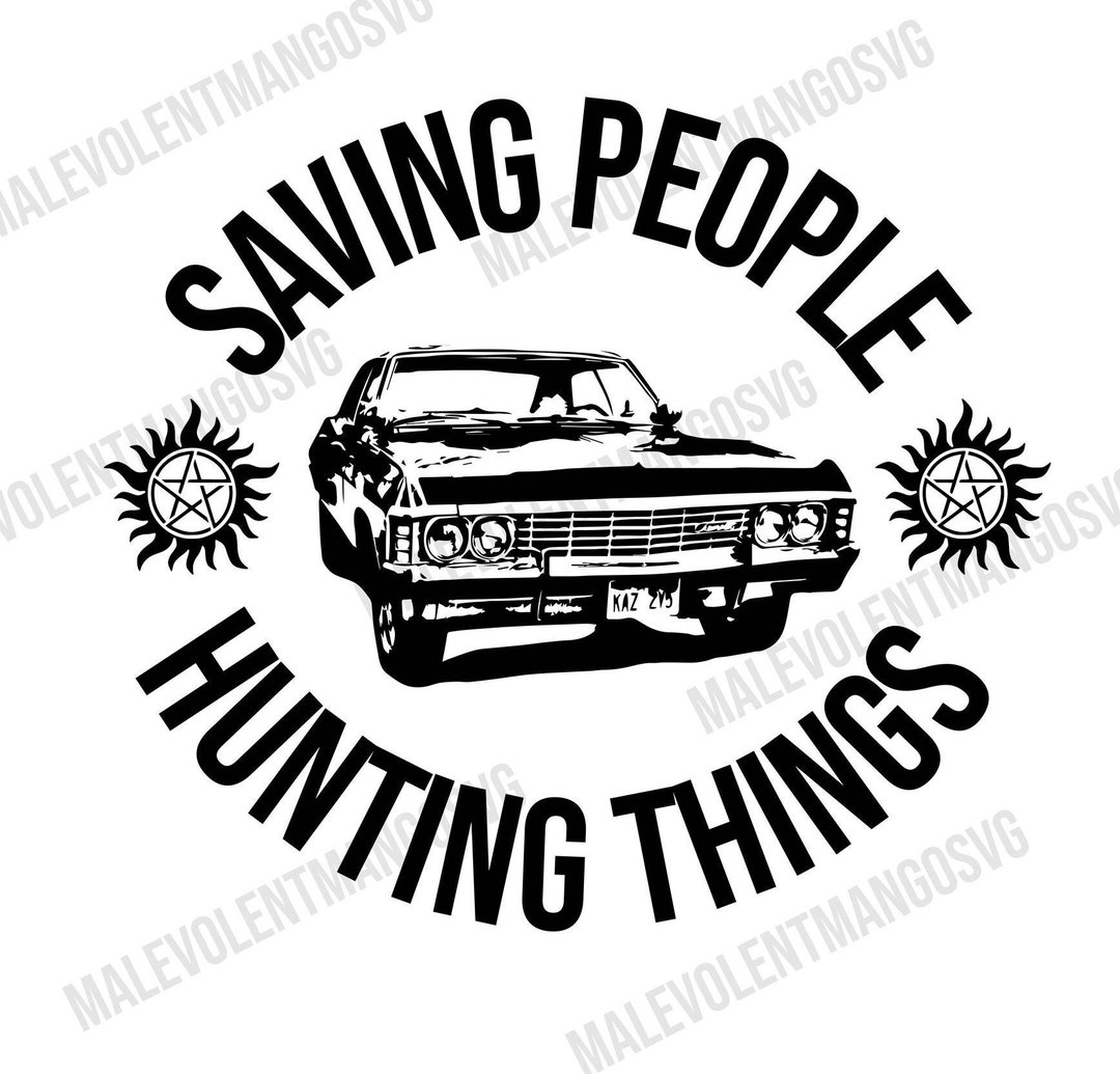 Saving People Hunting Things - SVG/JPEG/PNG (transparent) - Instant ...