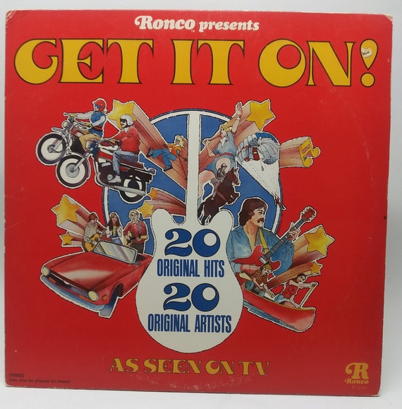 Ronco Presents Get It On 1974 Ronco / Cbs-columbia Records | Etsy