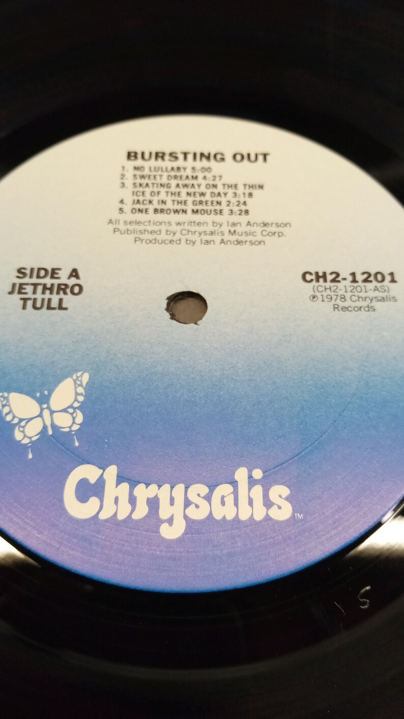 Jethro Tull Live- Bursting Out- 1978 Chrysalis Records- 4 Vinyl LP CH2 ...