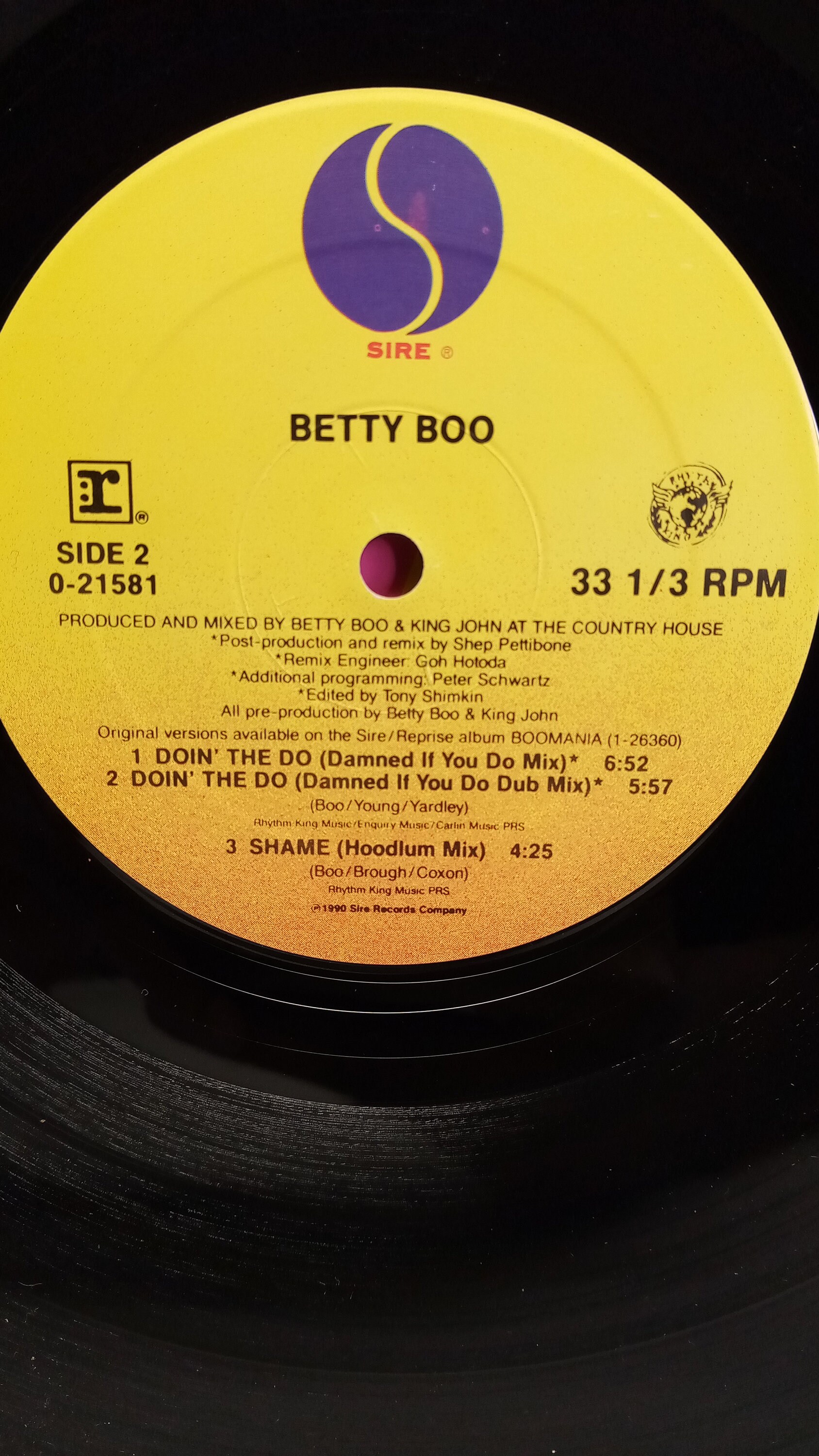 Betty Boo-doin' the Do-1990 Sire Records Vinyl LP 0-21581 - Etsy