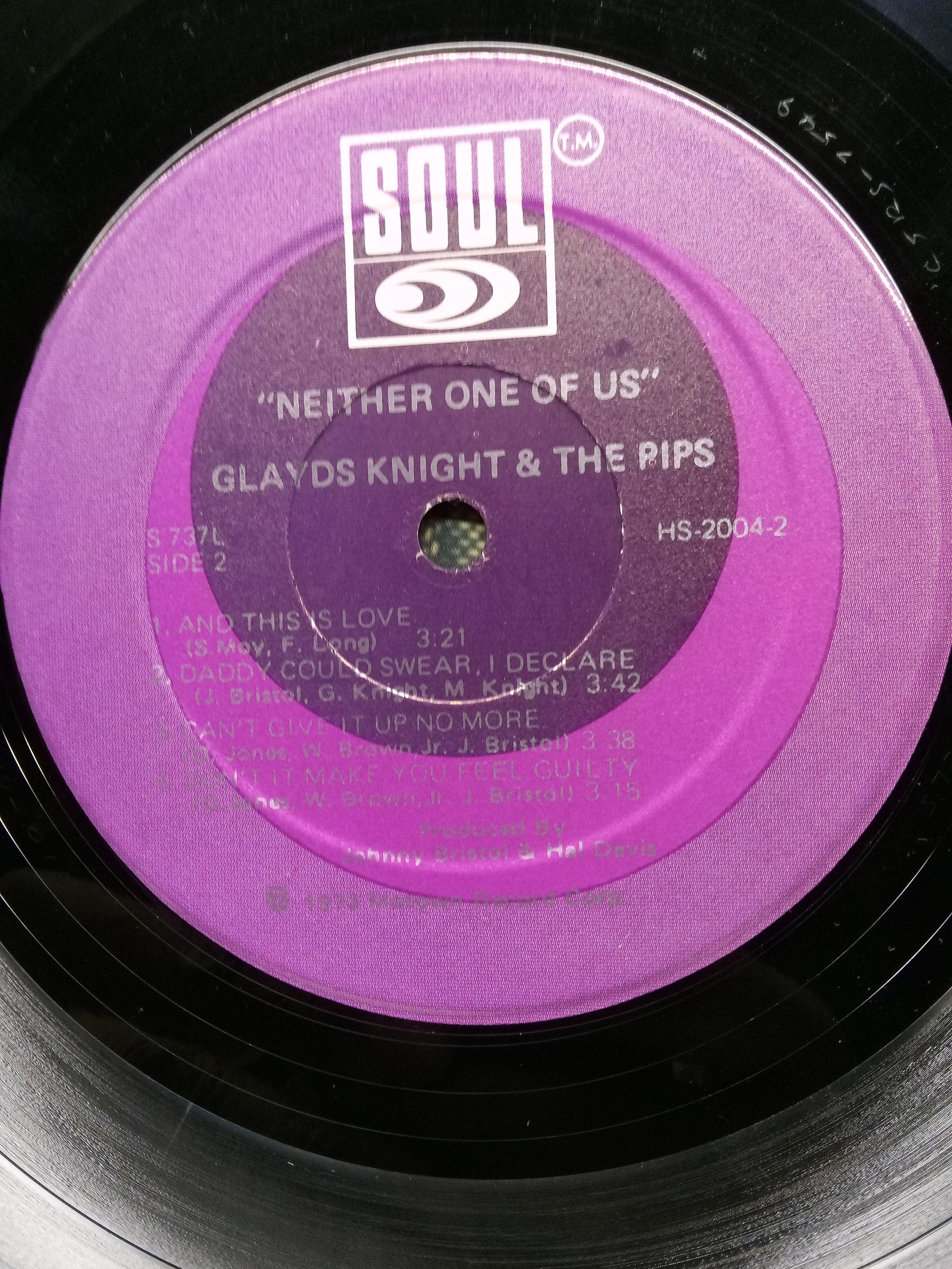 Gladys Knight and the Pips; Neither One of Us-1973 Motown Records Vinyl ...