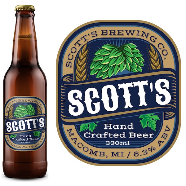 Custom Beer Label - Etsy