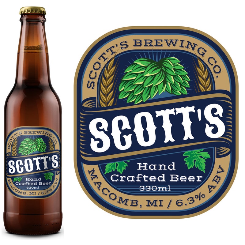 Custom Beer Label - Etsy