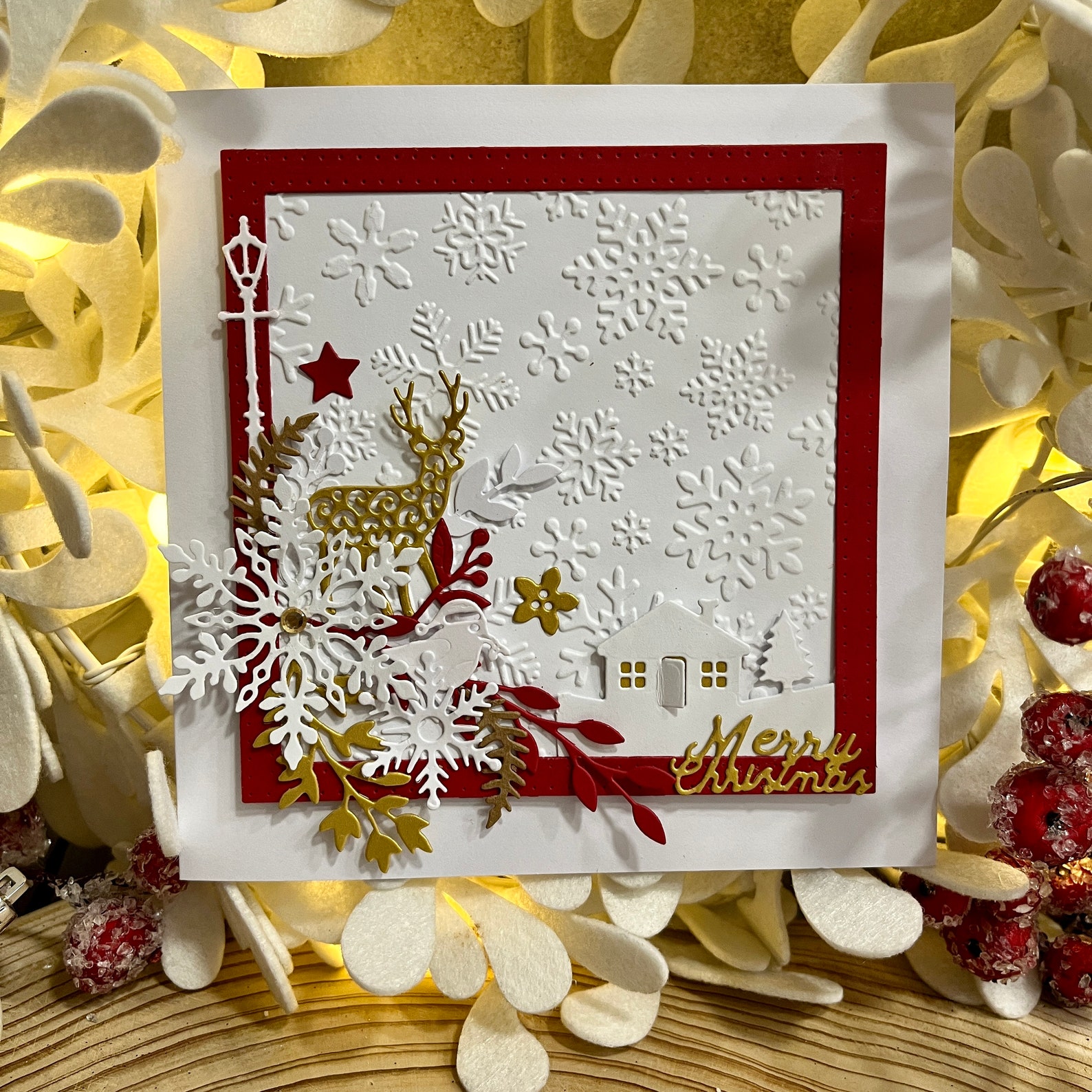 Luxury Christmas Card Making Kit - DIY Christmas Card Kit - Handmade ...