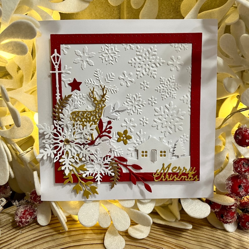 Luxury Christmas Card Making Kit - DIY Christmas Card Kit - Handmade ...