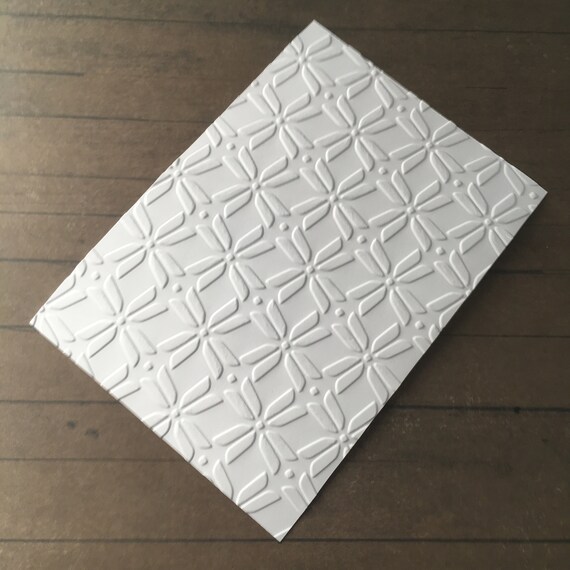 4 X Embossed Paper Cards Components for Handmade Cards - Etsy