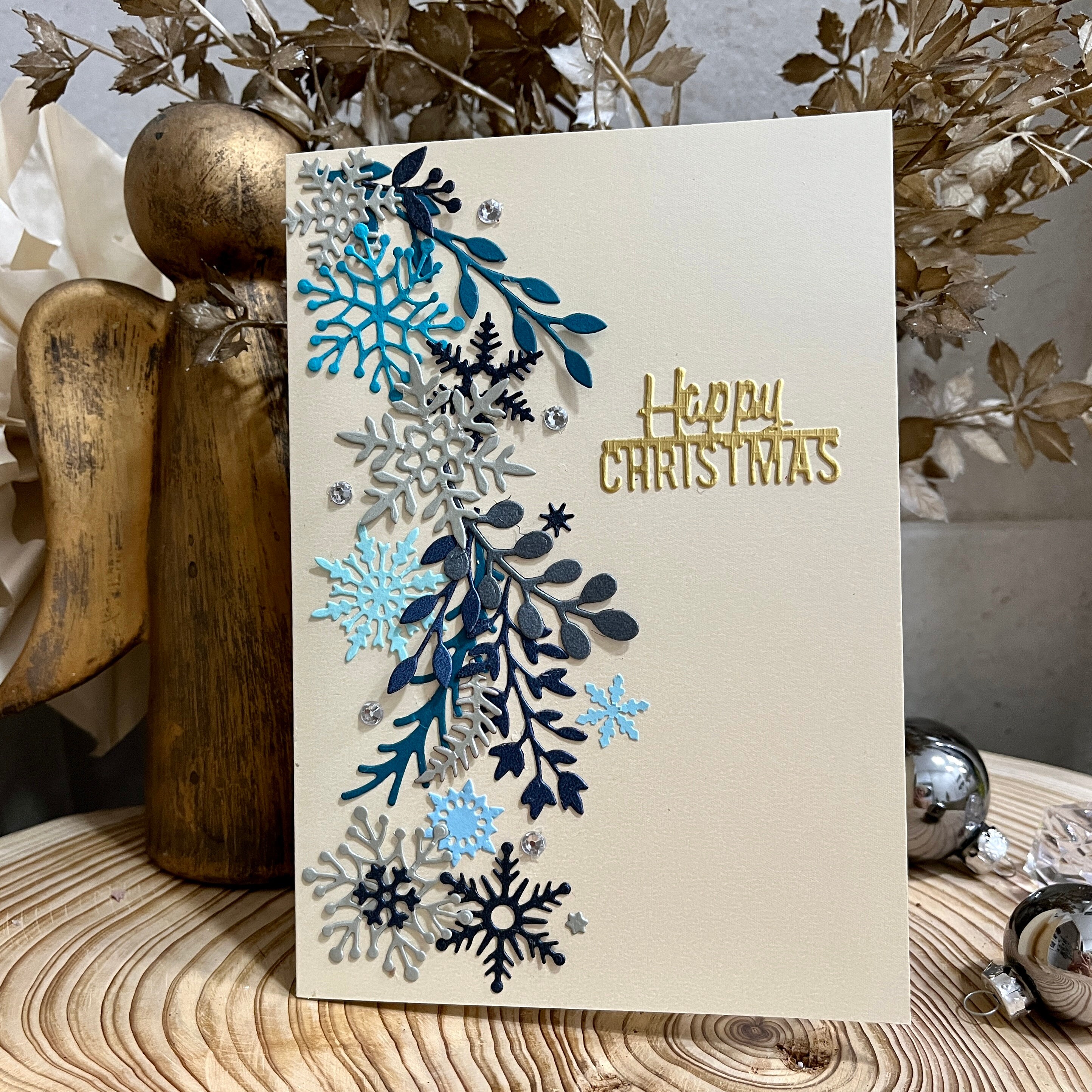 Luxury DIY Christmas Card Making Kit - Embossed Snowflake Cards - Etsy