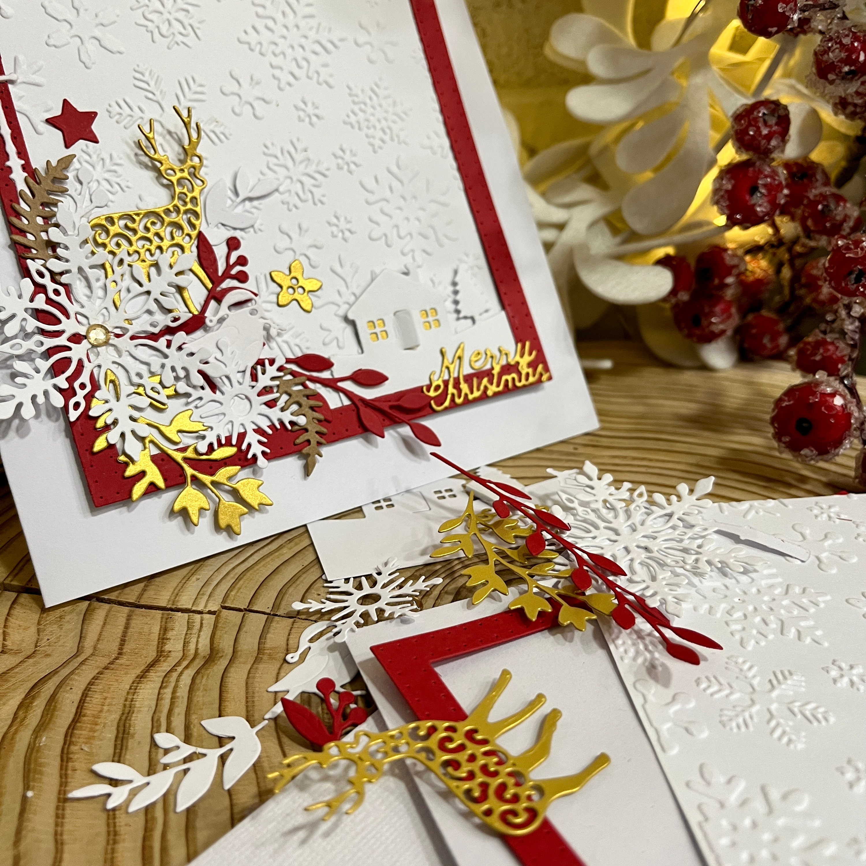 Luxury Christmas Card Making Kit - DIY Christmas Card Kit - Handmade ...