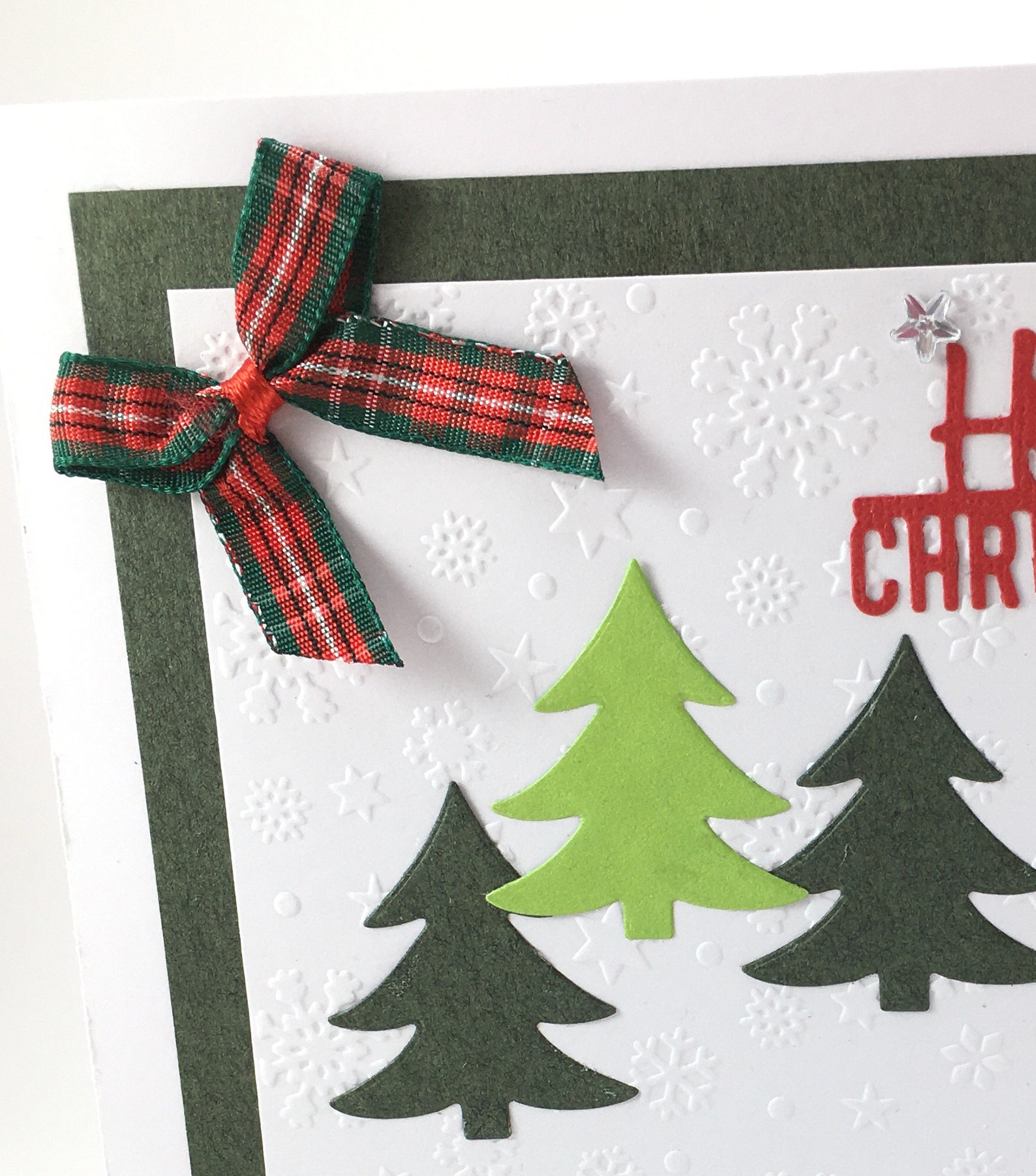 Christmas Embossed Card Kit Christmas Card Making Kit - Etsy Canada