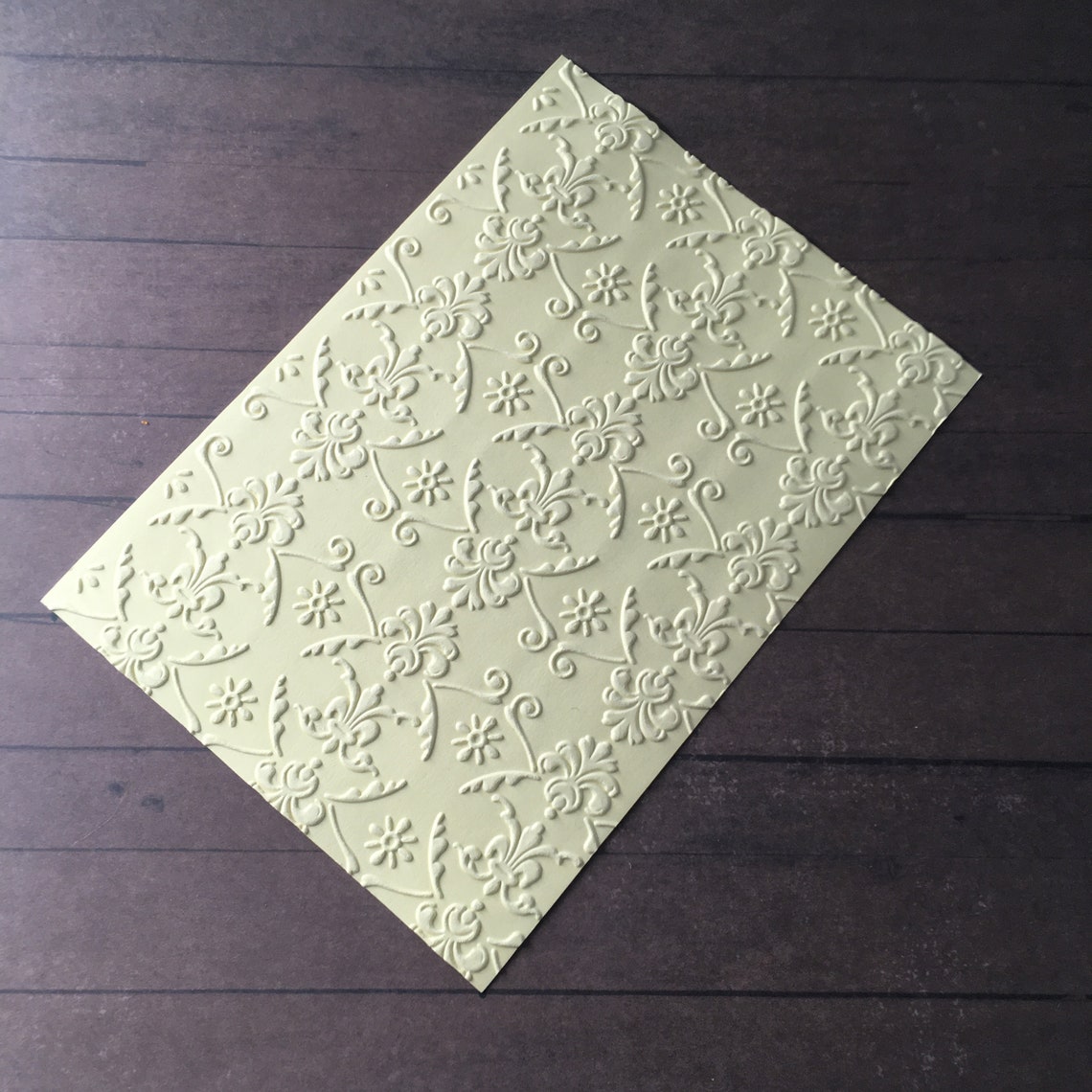 4 X Embossed Paper Cards - Components for Handmade Cards - Etsy