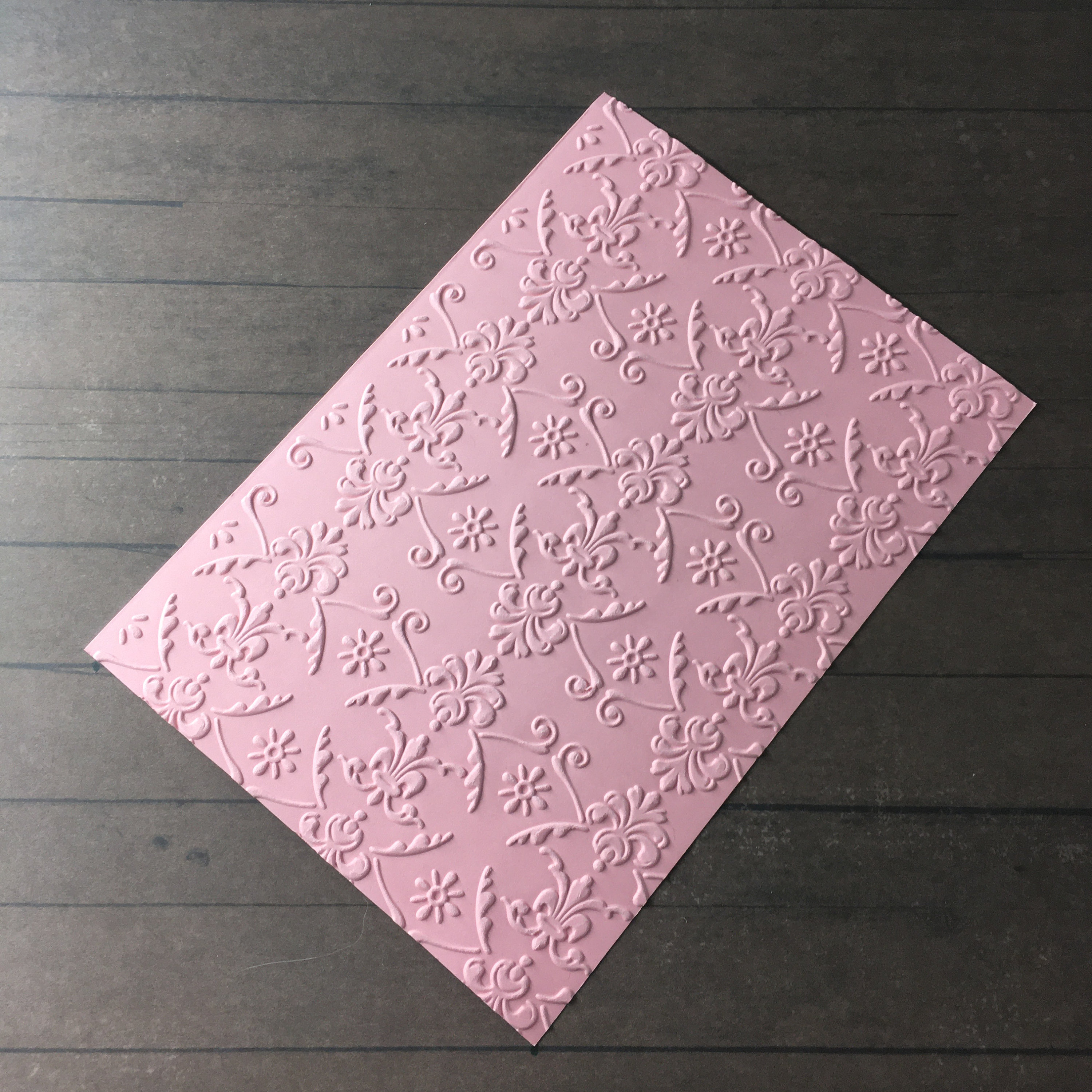 4 X Embossed Paper Cards - Components for Handmade Cards - Etsy