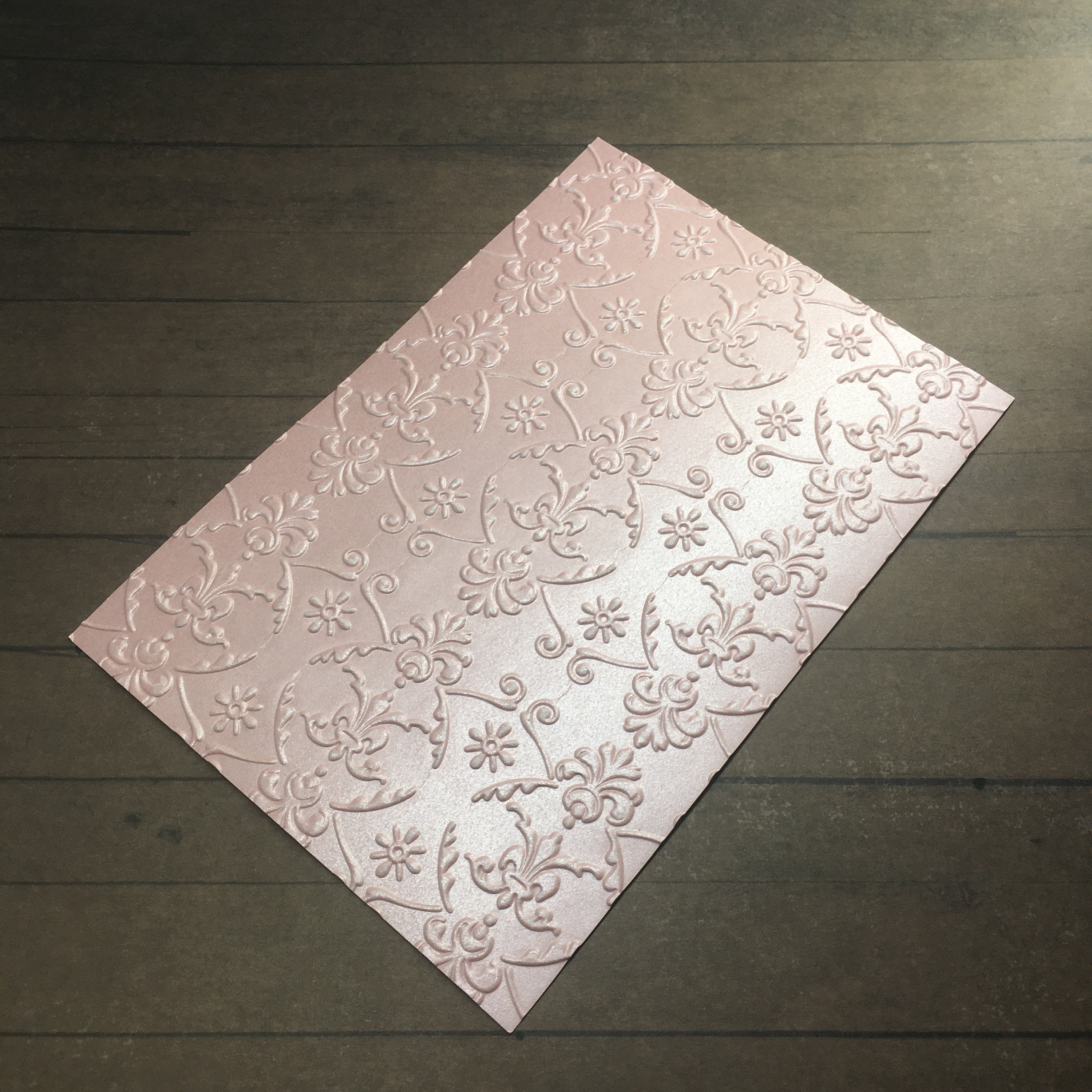 4 X Emboss Pearlised Paper Cards Components for Handmade - Etsy