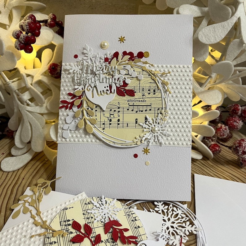 Christmas Card Making Kit - DIY Christmas Card Kit - Handmade Christmas ...
