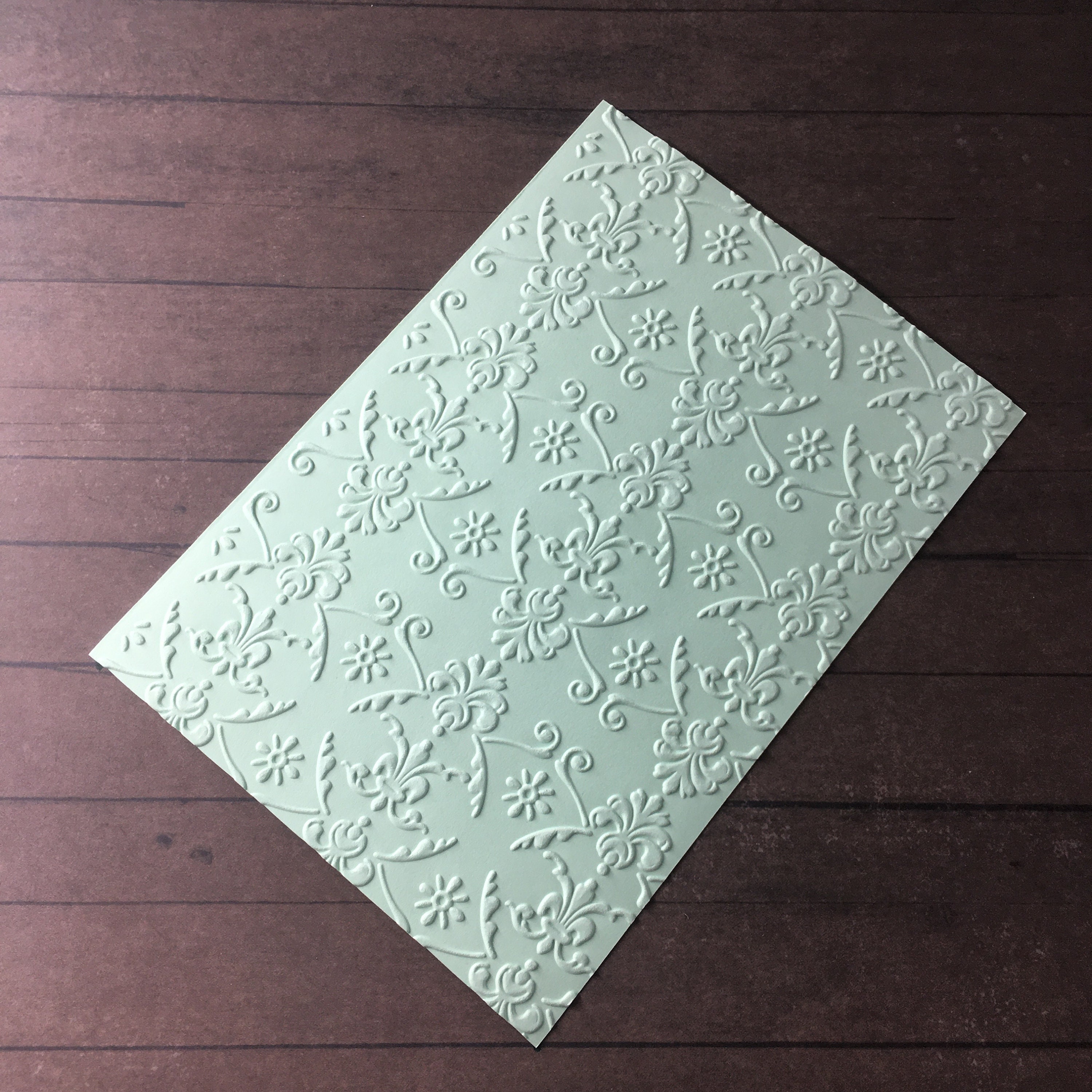4 X Embossed Paper Cards - Components for Handmade Cards - Etsy