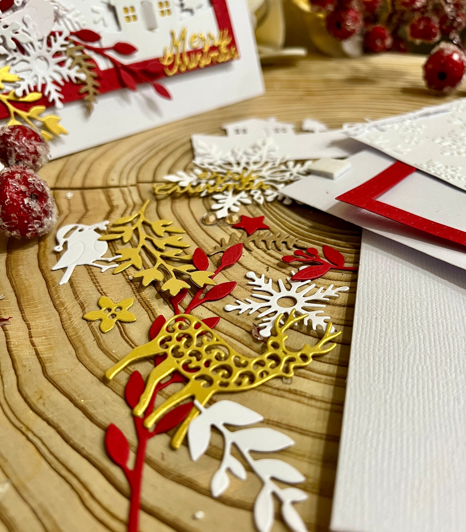 Luxury Christmas Card Making Kit - DIY Christmas Card Kit - Handmade ...