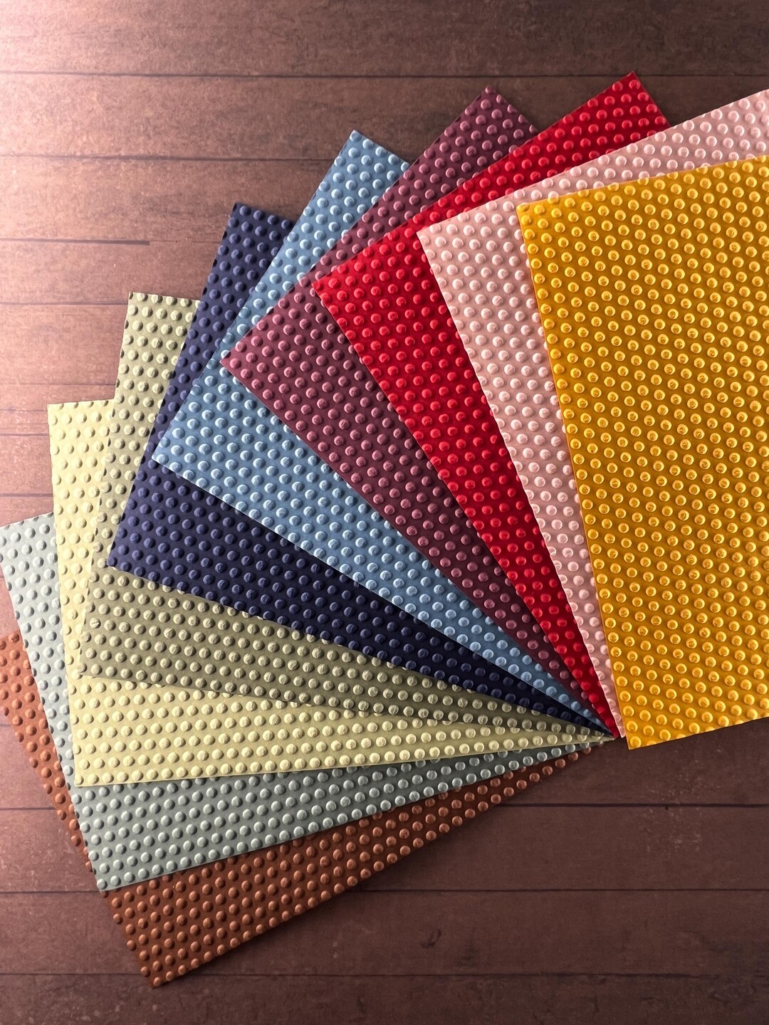 Embossed Dotted Paper Cards - Components for Handmade Cards - Etsy