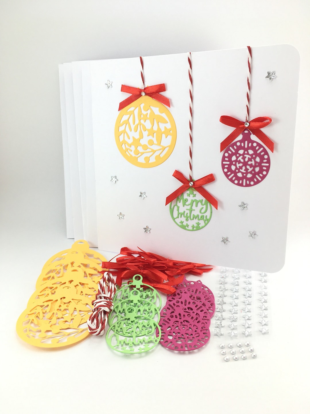 Christmas Card Kit, Handmade Card Kit, Xmas Card Kit, DIY Christmas ...