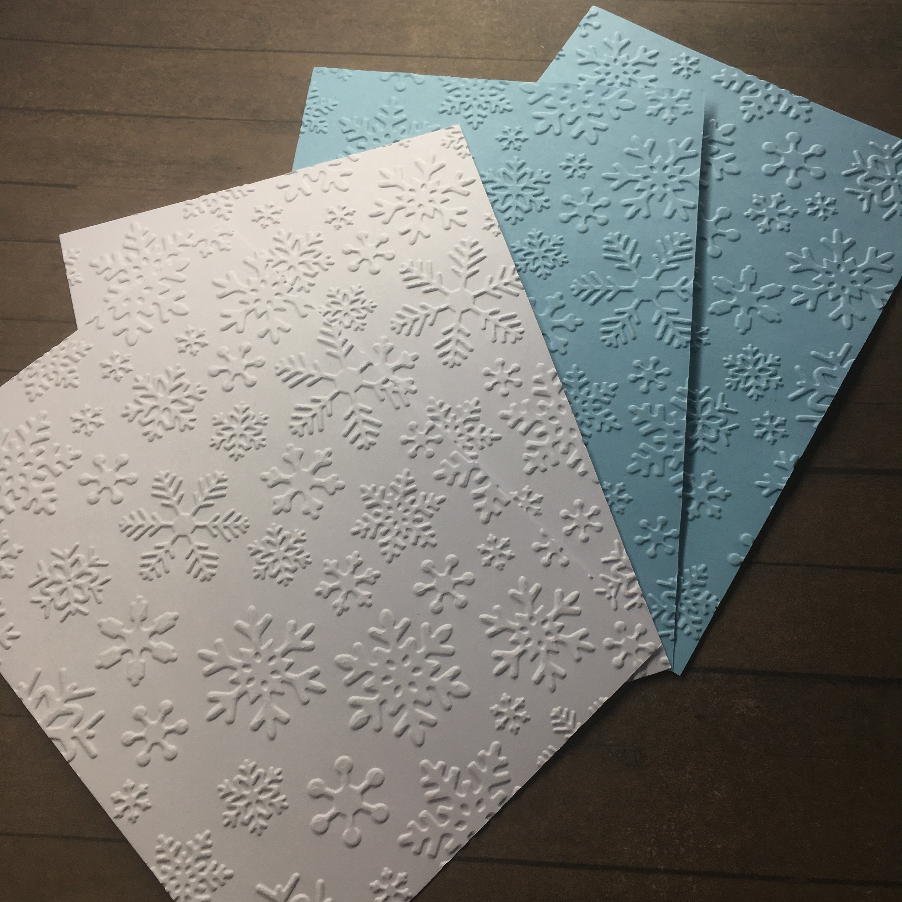 Embossed Snowflake Paper Cards Components for Handmade Cards - Etsy
