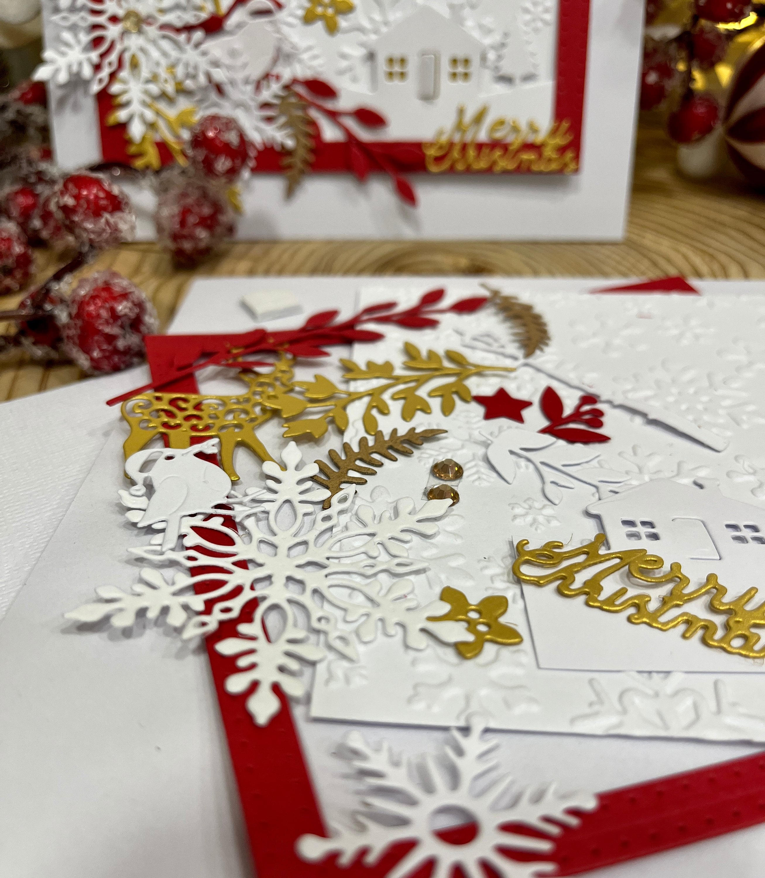 Luxury Christmas Card Making Kit DIY Christmas Card Kit Handmade ...