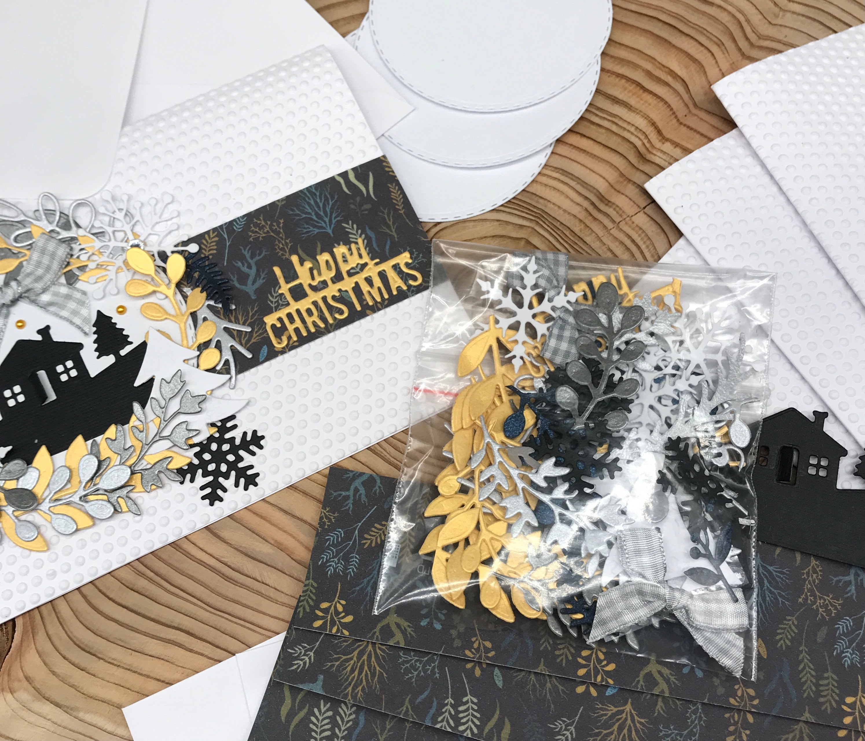 Luxury Christmas Card Making Kit DIY Christmas Card Kit Handmade ...