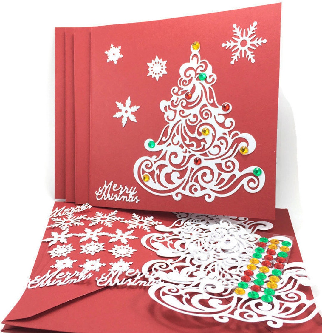 Christmas Card Making Kit DIY Christmas Card Kit Handmade Christmas ...