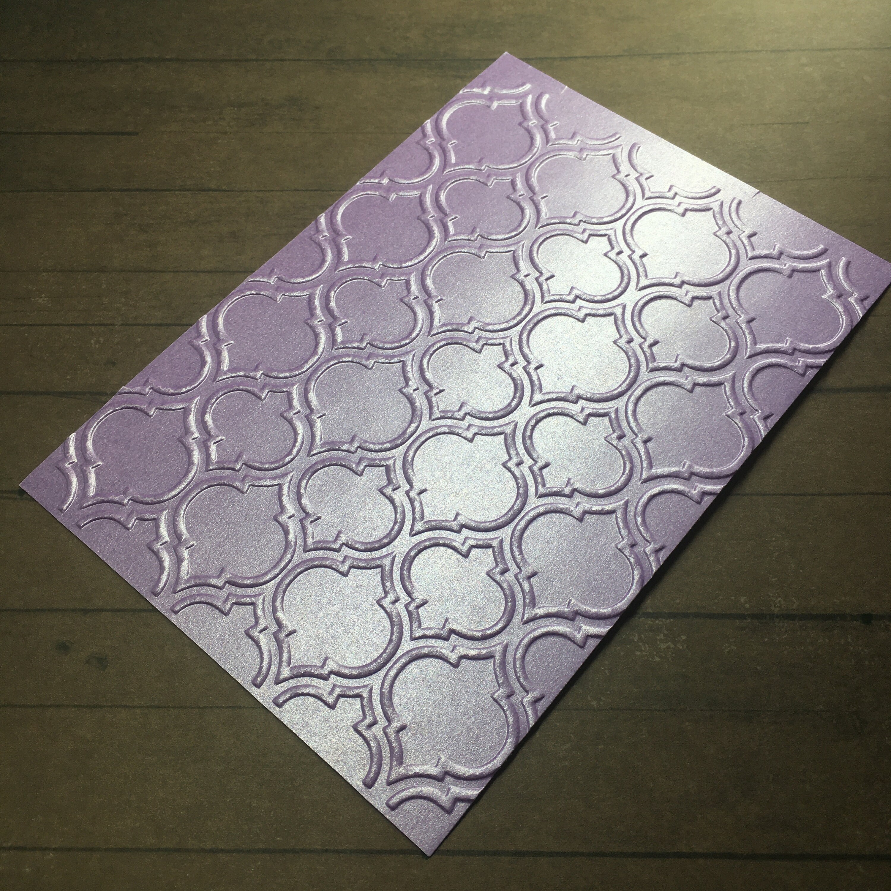 4 X Embossed Pearlised Paper Cards - Components for Handmade Cards ...