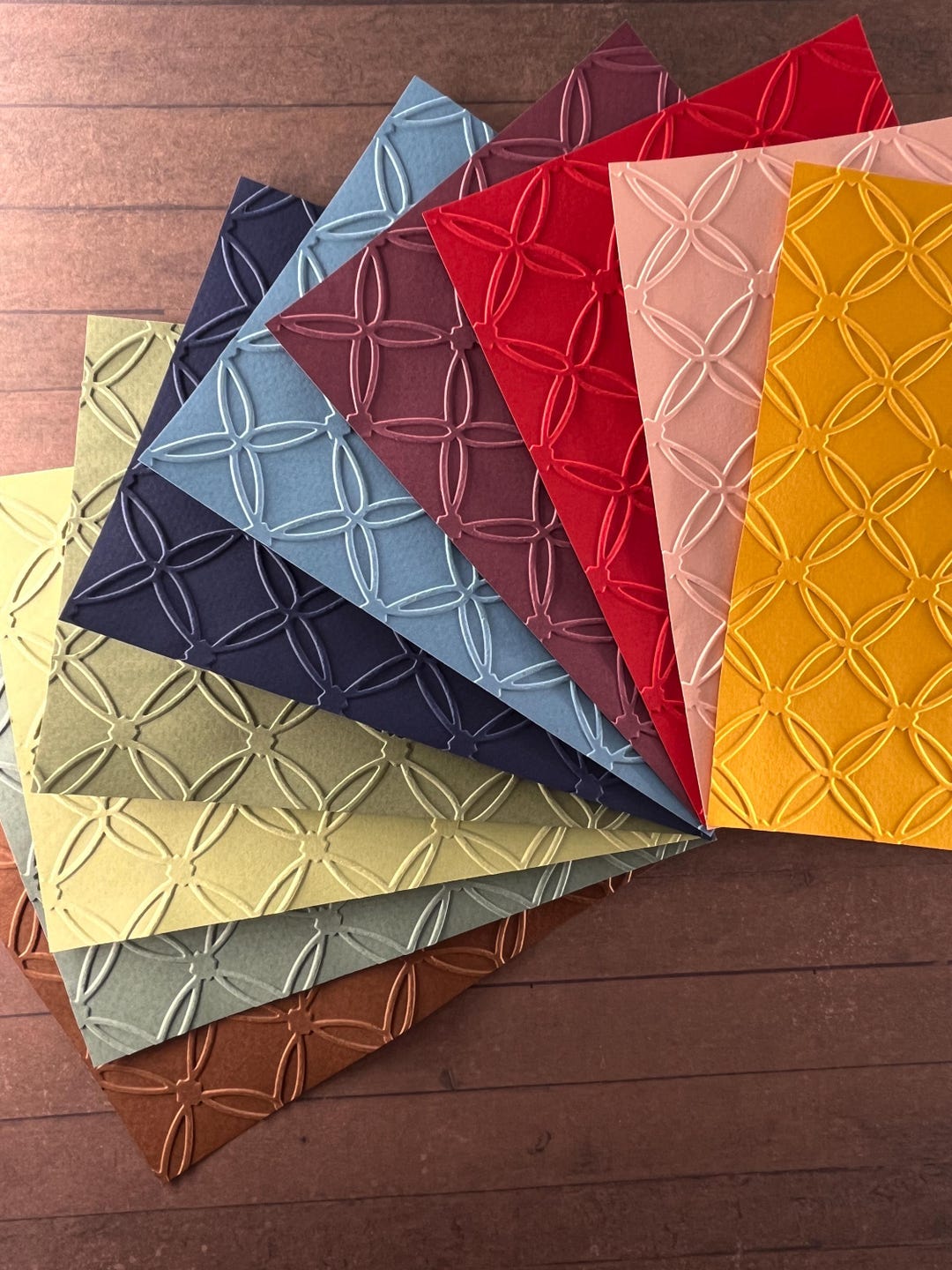 Embossed Paper Cards - Components for Handmade Cards - Etsy
