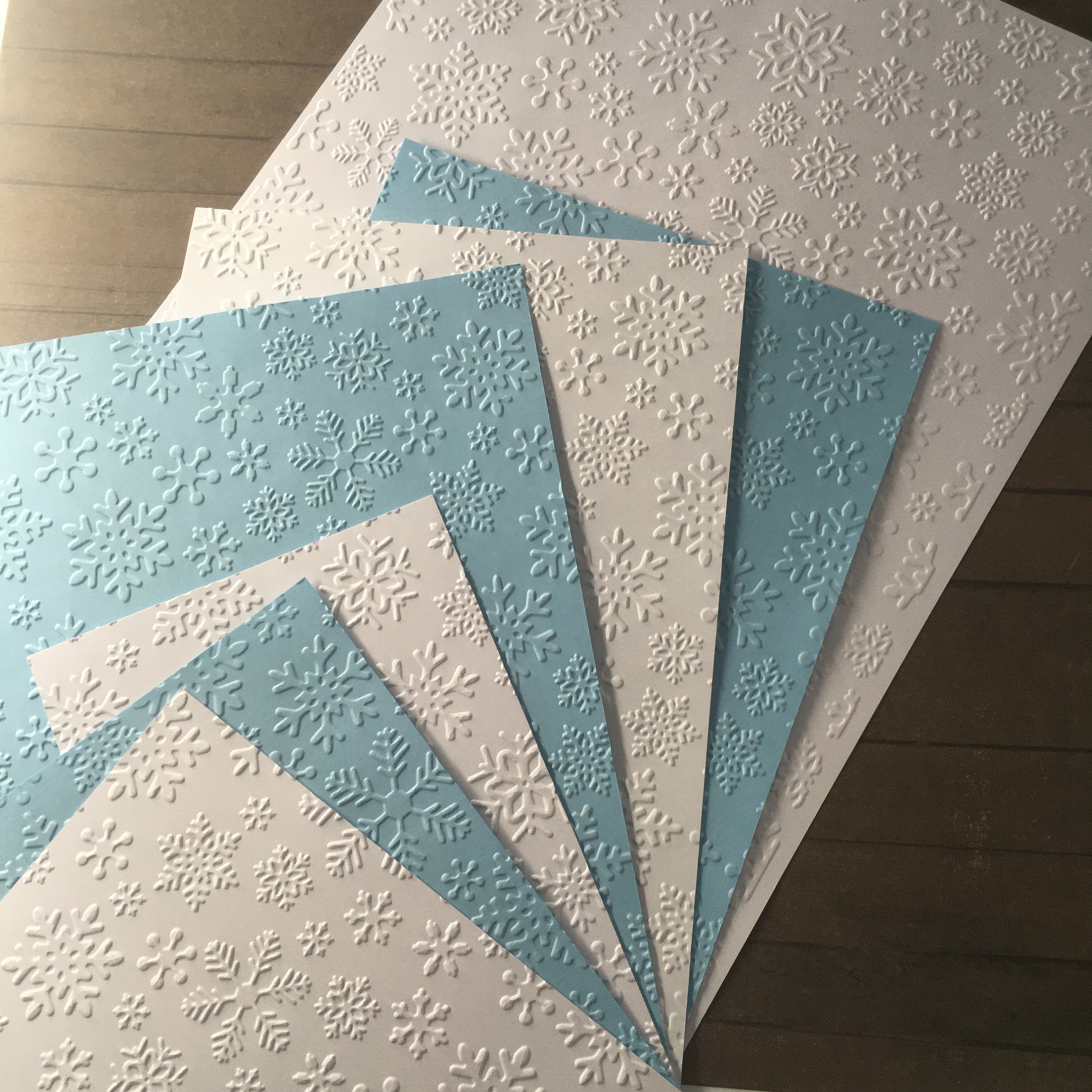 Embossed Snowflake Paper Cards - Components for Handmade Cards - Etsy