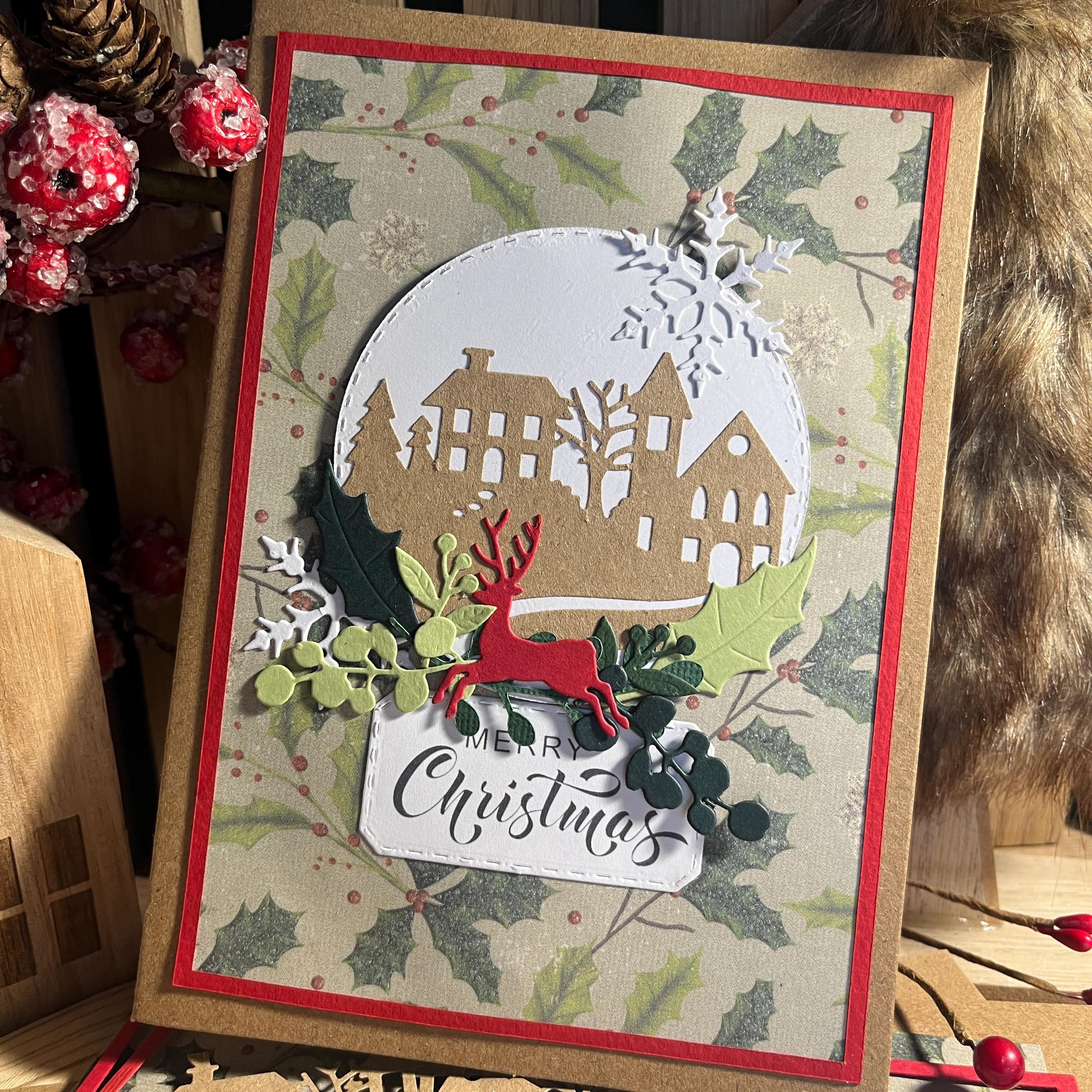 Christmas Card Making Kit - DIY Christmas Card Kit - Handmade Christmas ...
