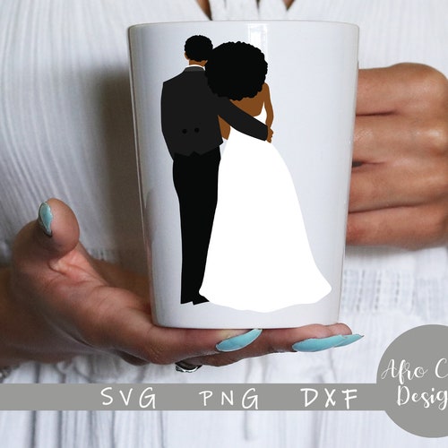 Wedding SVG Bride and Groom Svg African American Wedding SVG - Etsy