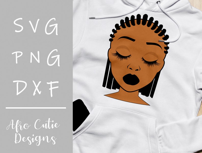Woman Cornrows Short Braids African American Afro Girl Svg | Etsy