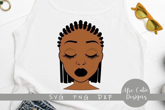 Woman Cornrows Short Braids African American Afro Girl Svg | Etsy