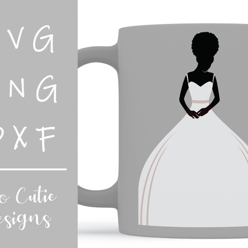 Black Bride PNG Clipart Print and Cut Wedding Graphics Afro - Etsy