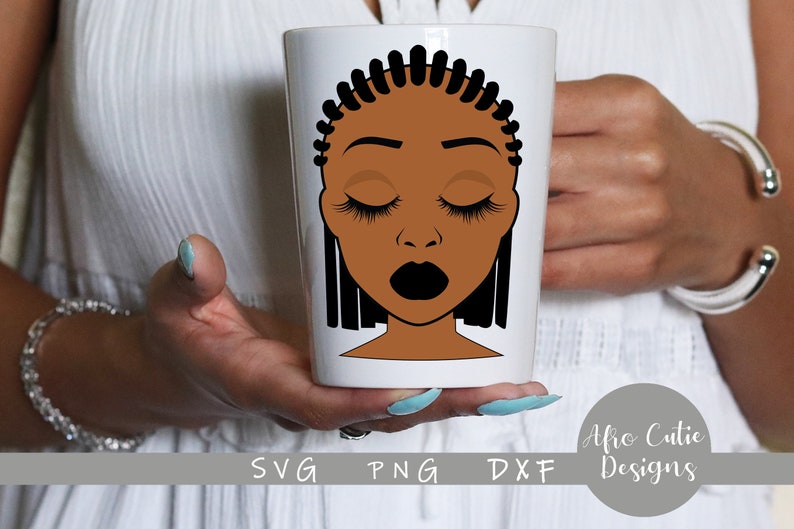 Woman Cornrows Short Braids African American Afro Girl Svg | Etsy