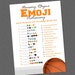Basketball Emoji Pictionary Baby Shower Game - INSTANT DOWNLOAD ...