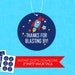 Outer Space Thank You Favor Tag - INSTANT DOWNLOAD - Space Birthday ...