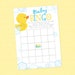 Rubber Duck Baby Shower Bingo - INSTANT DOWNLOAD - Duck Baby Shower ...
