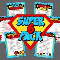 Who Am I Superhero Party Game - INSTANT DOWNLOAD - Superhero Baby ...