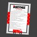 Firetruck Nursery Rhyme Shower Game - INSTANT DOWNLOAD - Firetruck Baby ...