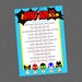 Who Am I Superhero Party Game - INSTANT DOWNLOAD - Superhero Baby ...