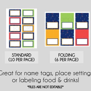 Outer Space Label Cards - INSTANT DOWNLOAD - Birthday, Baby Shower ...