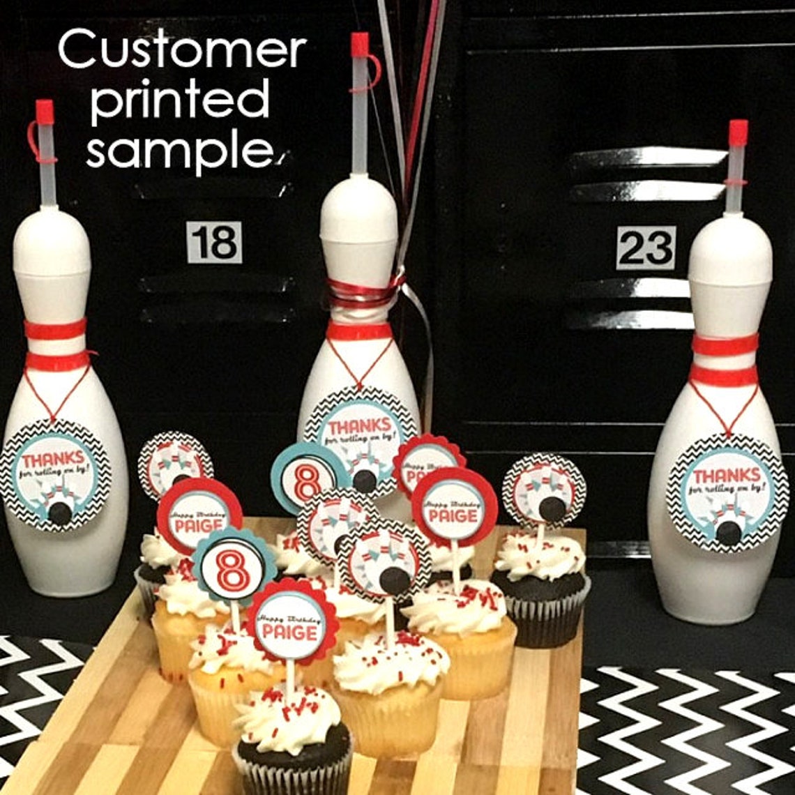 Bowling Birthday Mini Party Pack Retro Bowling Birthday | Etsy
