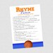 Blue Basketball Nursery Rhyme Shower Game - INSTANT DOWNLOAD ...