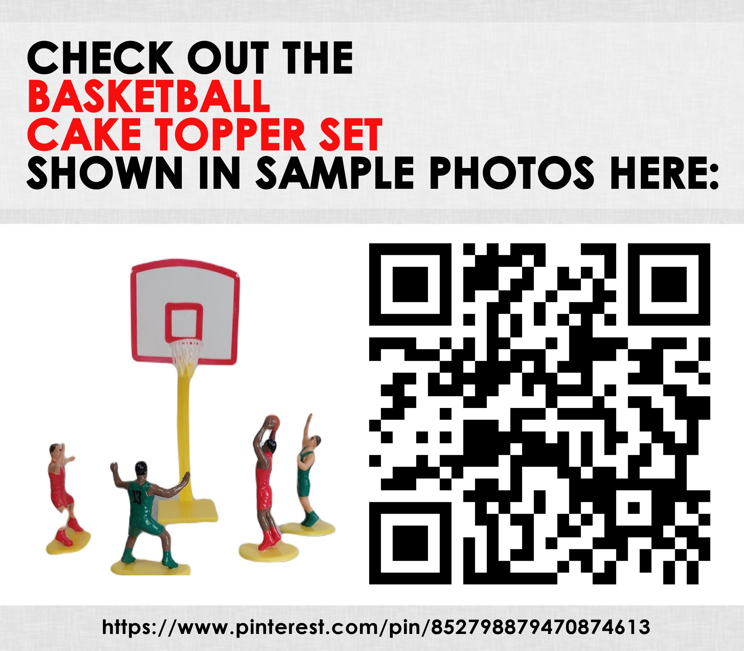 Editable Edible Basketball Court Personalized Birthday Cake Topper ...
