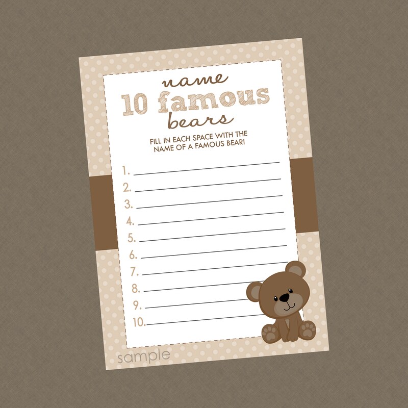 Guess the Teddy Name - Etsy UK