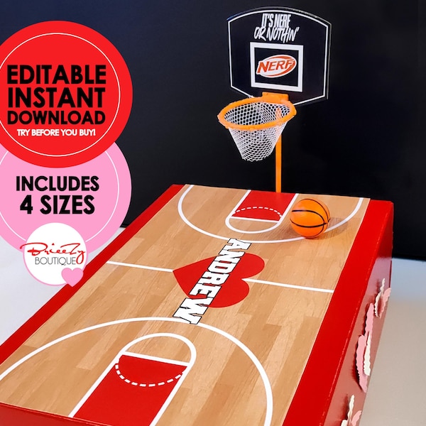 Basketball Valentine Boxes - Etsy