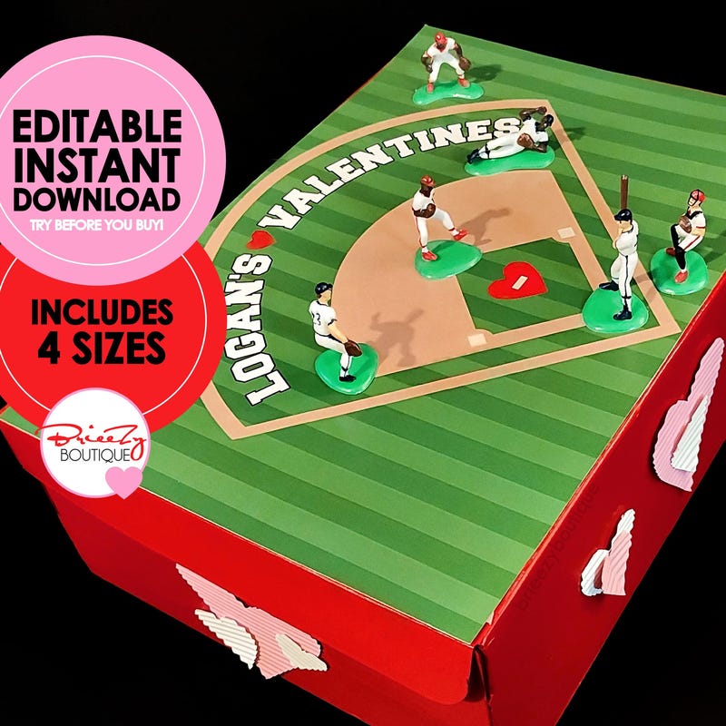 Class Valentine Baseball - Etsy