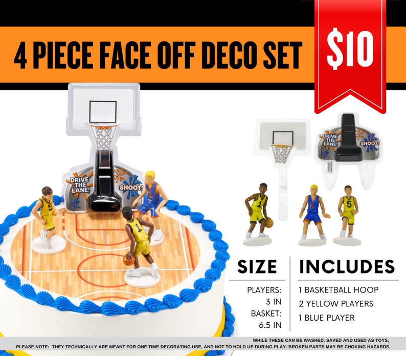 Edible Basketball Court Personalized Birthday Cake Topper Sugar Sheet ...