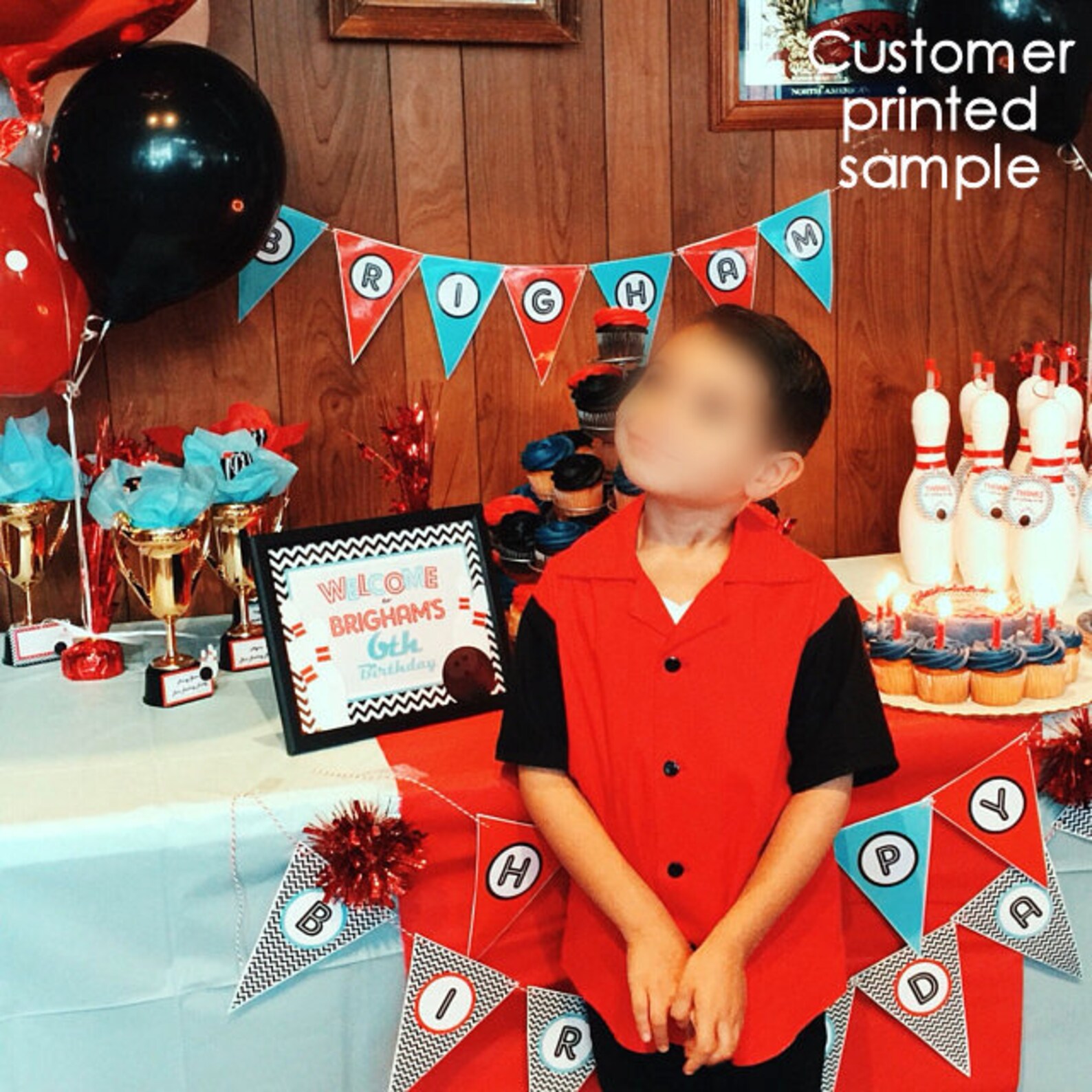 Bowling Birthday Mini Party Pack Retro Bowling Birthday | Etsy